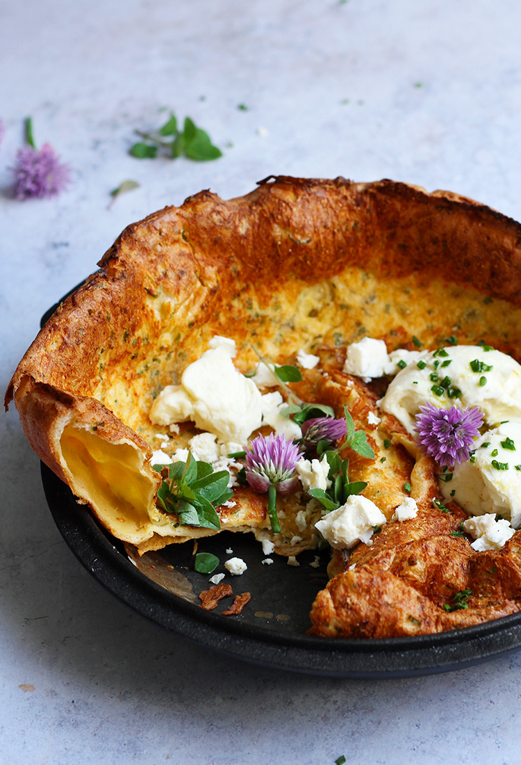 Puffy Savory Dutch Baby with Cheese » Little Vienna