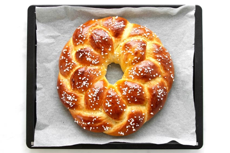 Austrian Sweet Easter Bread (Brioche Wreath) » Little Vienna