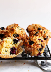 Tall Blueberry Muffins (Bakery Style) » Little Vienna